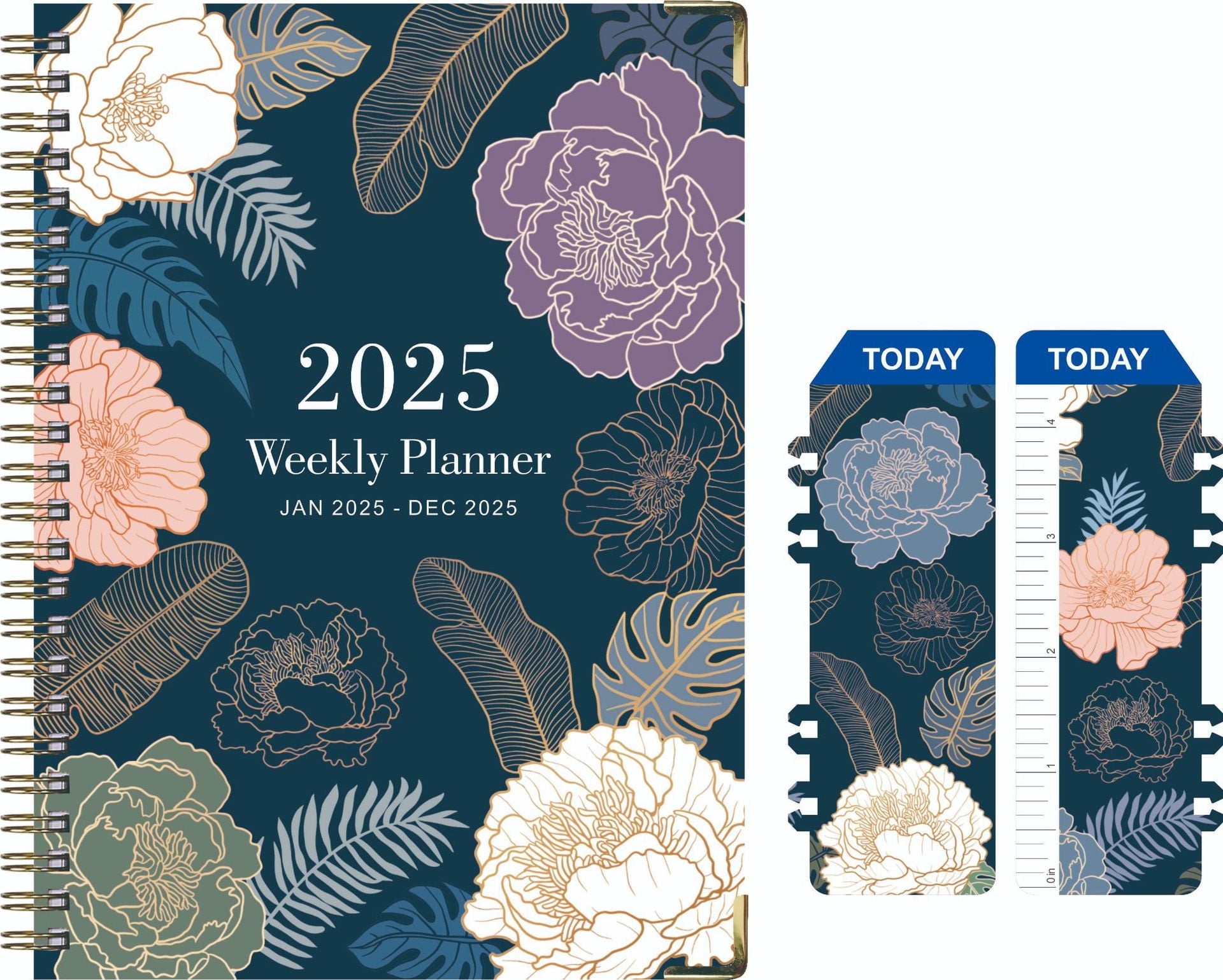weVSwe 2025 Daily Planner - 6.2 x 8.5 Inch Weekly and Monthly Organizer ...