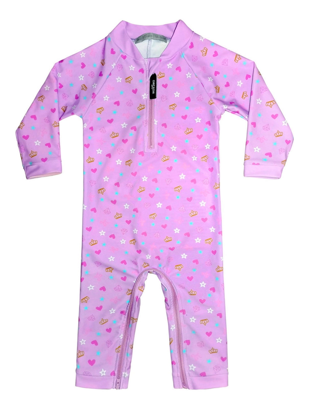 weVSwe Toddle Girls Swimsuits 0-3Years - UPF 50+ Sun Protection Baby ...