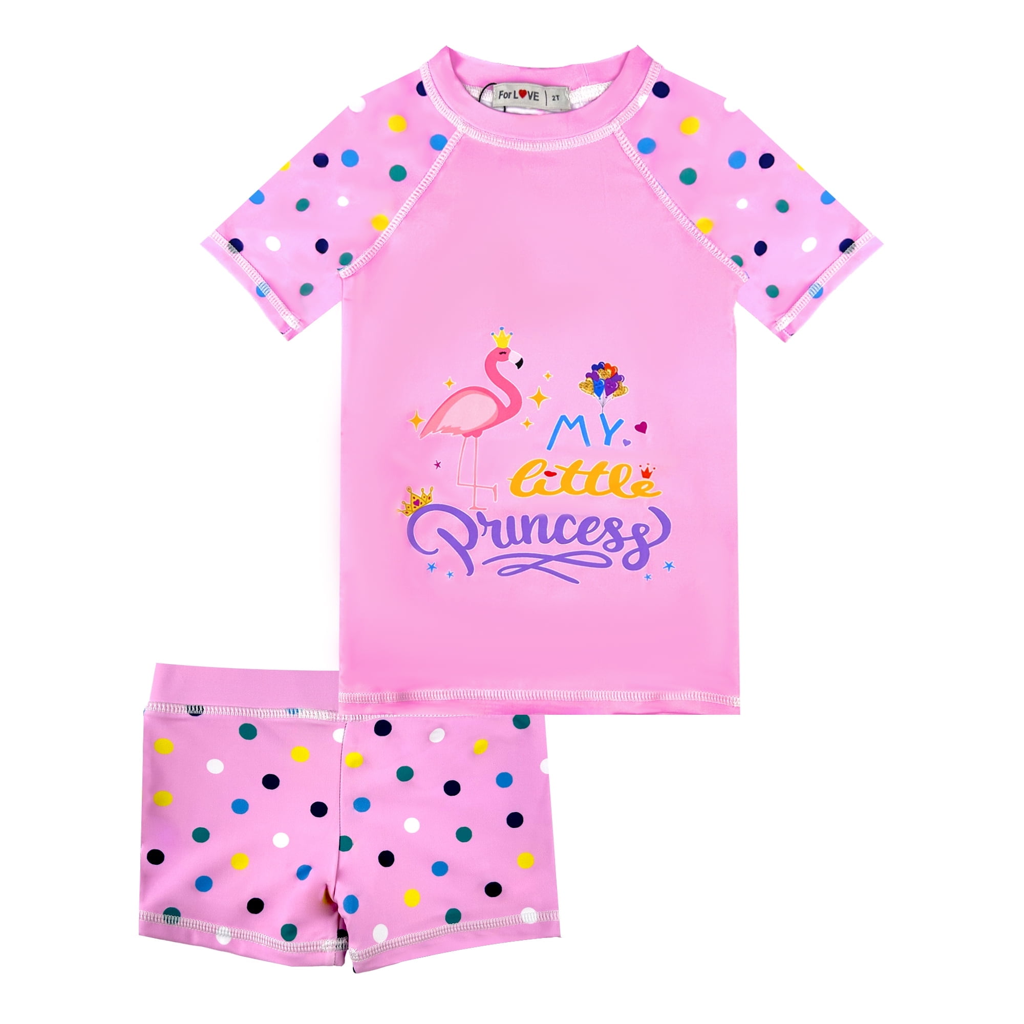 weVSwe Girls Rash Guard Swimsuit Rare Hem Cuffs Bathing Suit UPF 50 ...