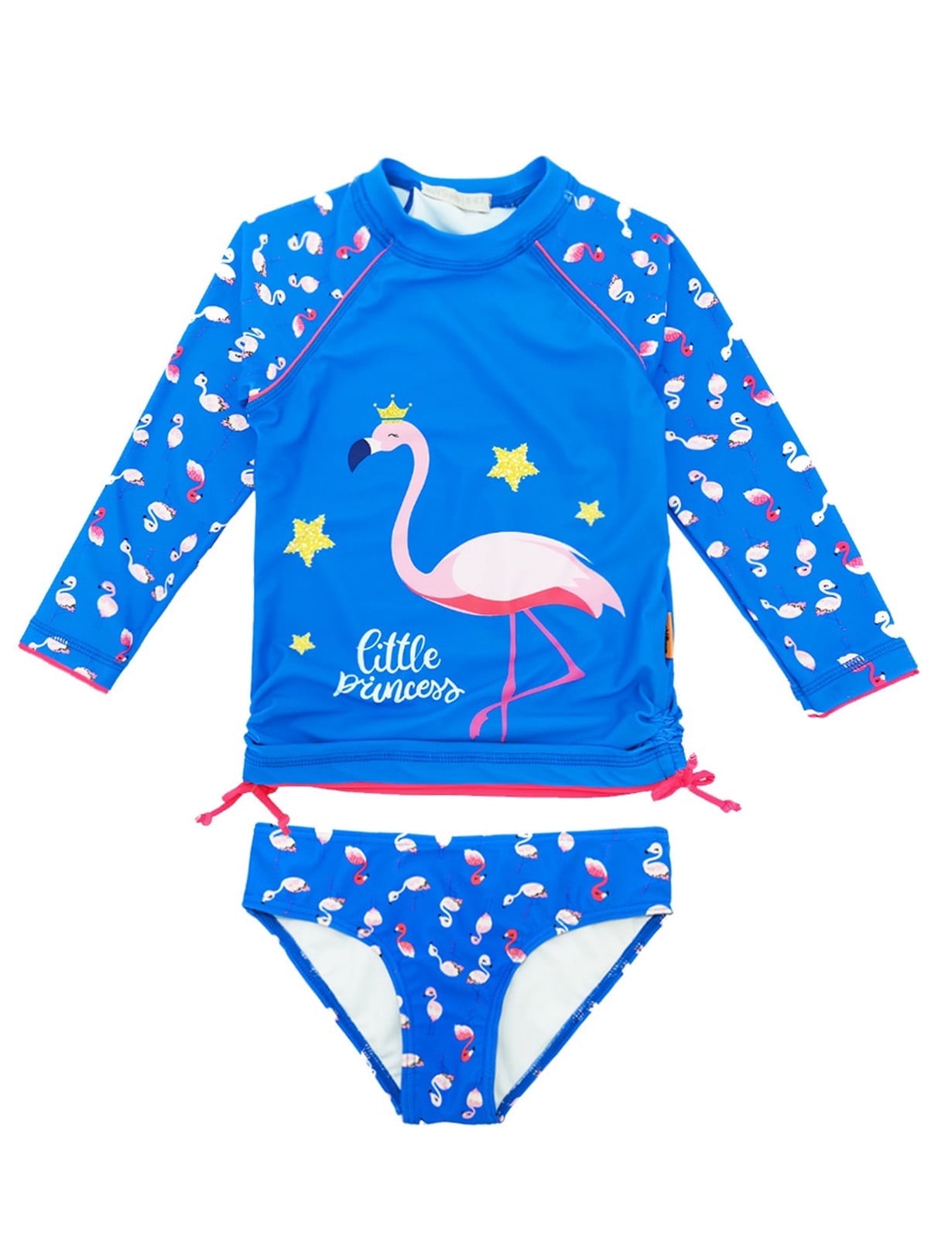 weVSwe Girls Rash Guard Swimsuit Rare Hem Cuffs Bathing Suit UPF 50 ...