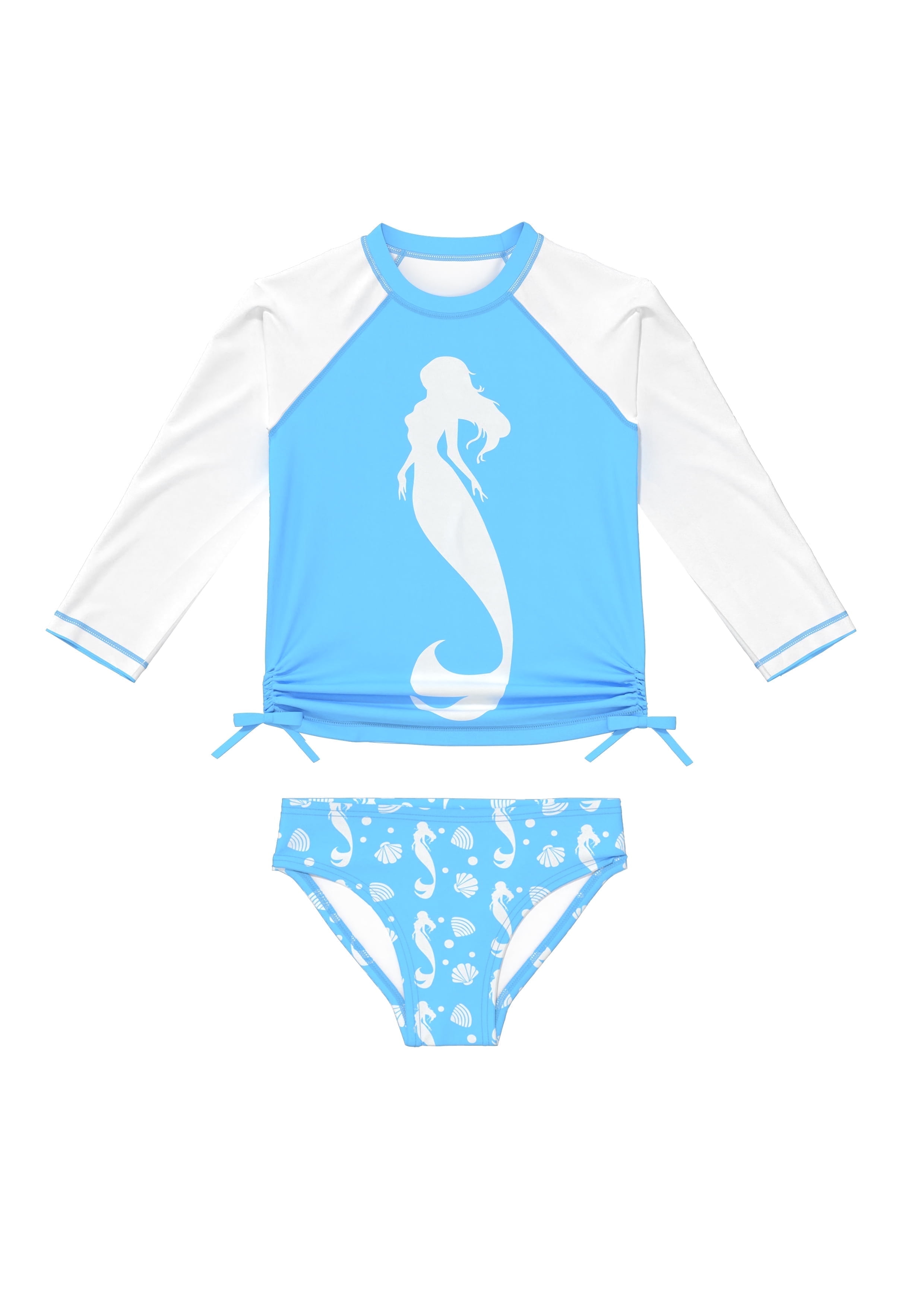 weVSwe Girls Rash Guard Swimsuit Rare Hem Cuffs Bathing Suit UPF 50 ...