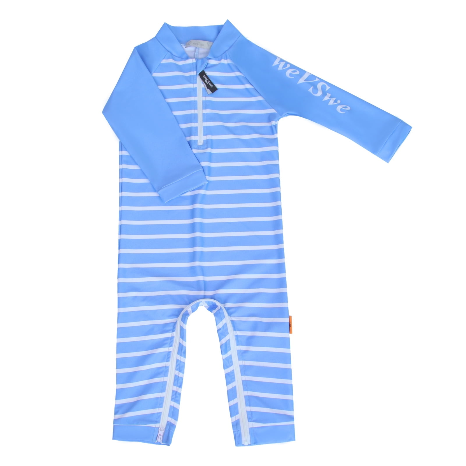 weVswe Blue Baby Boy Swimsuit 0-3T-Infant and Toddler Rash Guard with ...