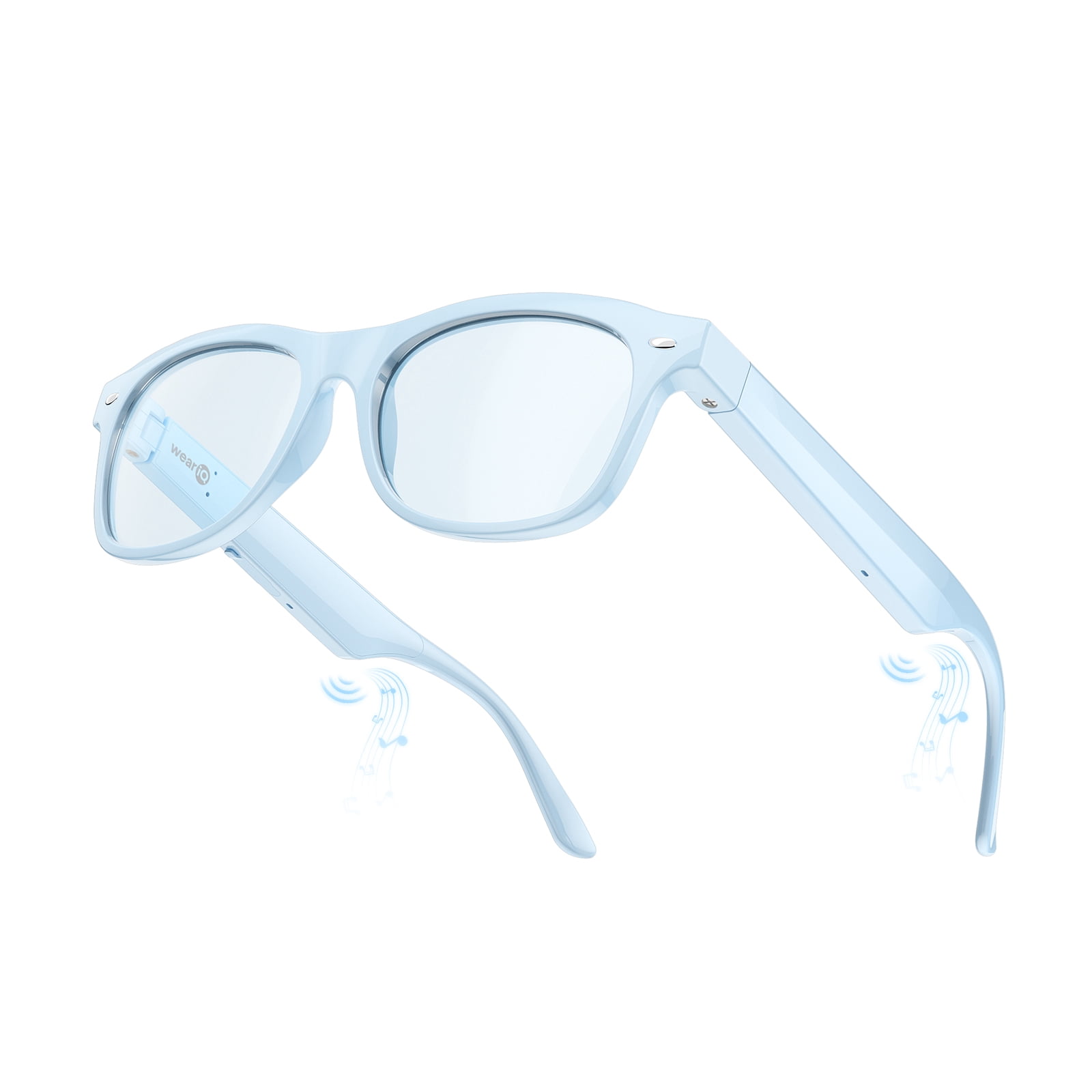 weariQ Smart Audio Glasses - 10H Battery, Blue Polarized UV Lenses ...