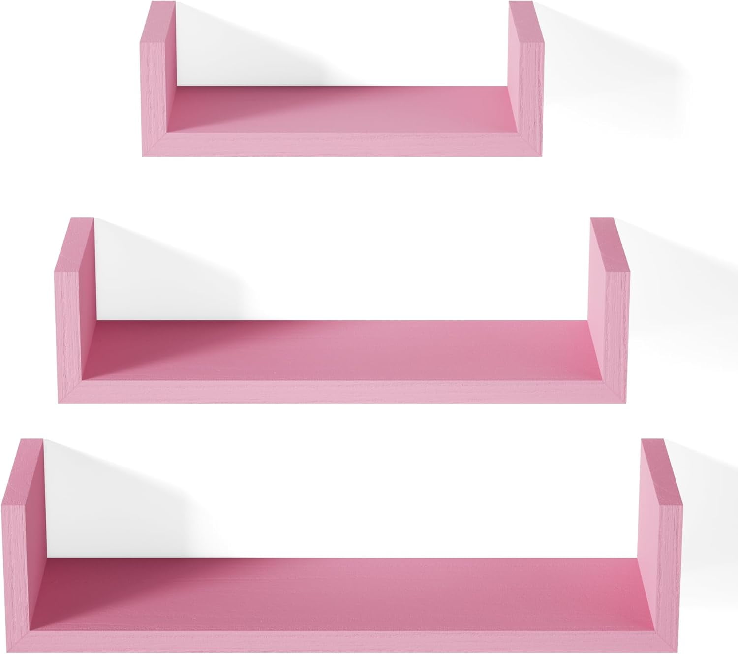 wecgfvo Floating Shelves Wall Mounted Solid Wood Wall Shelves - Walmart.com
