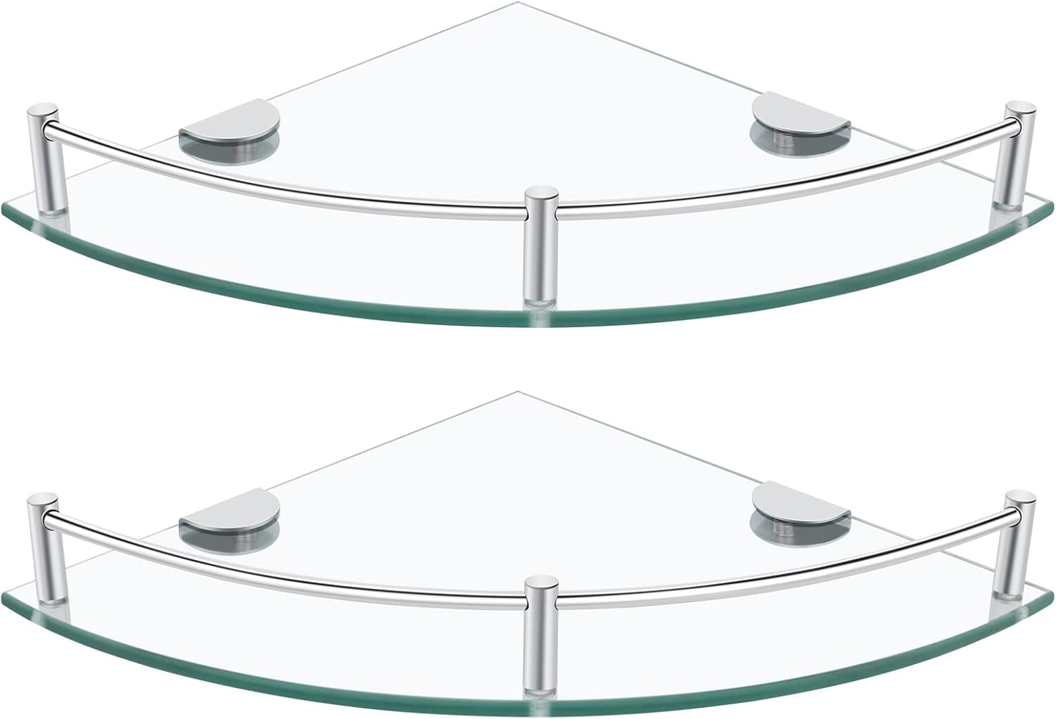 dzyasd Glass Bathroom Shelves Glass Corner Shelf Wall Mount Shower ...