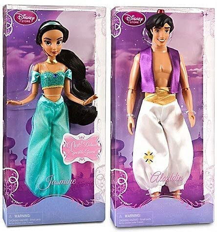 Prince Aladdin and Princess Jasmine 12" Classic Doll Set Couple ...