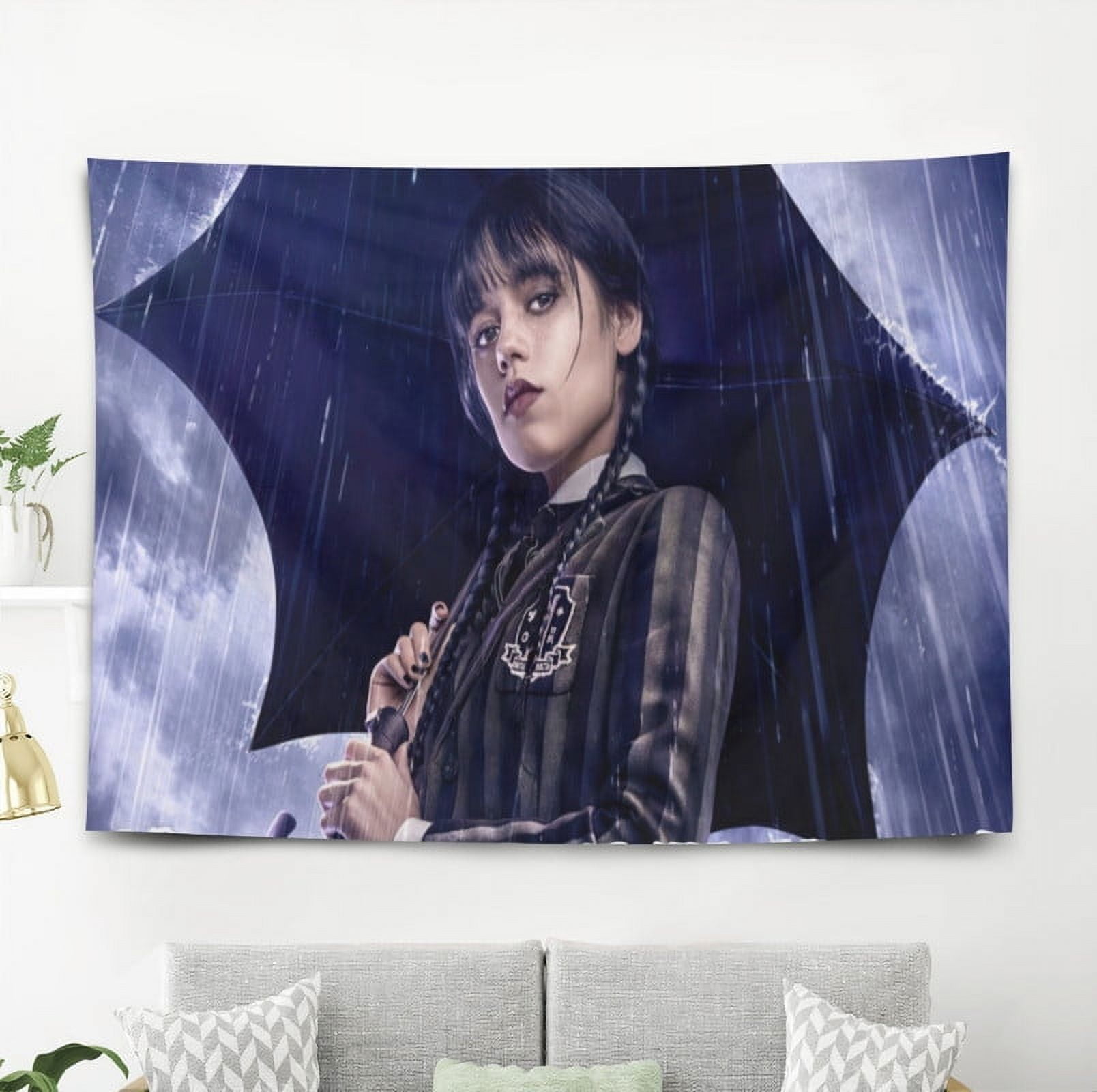 wednesday addams Tapestry Backdrop Background Poster Gift for Bedroom ...