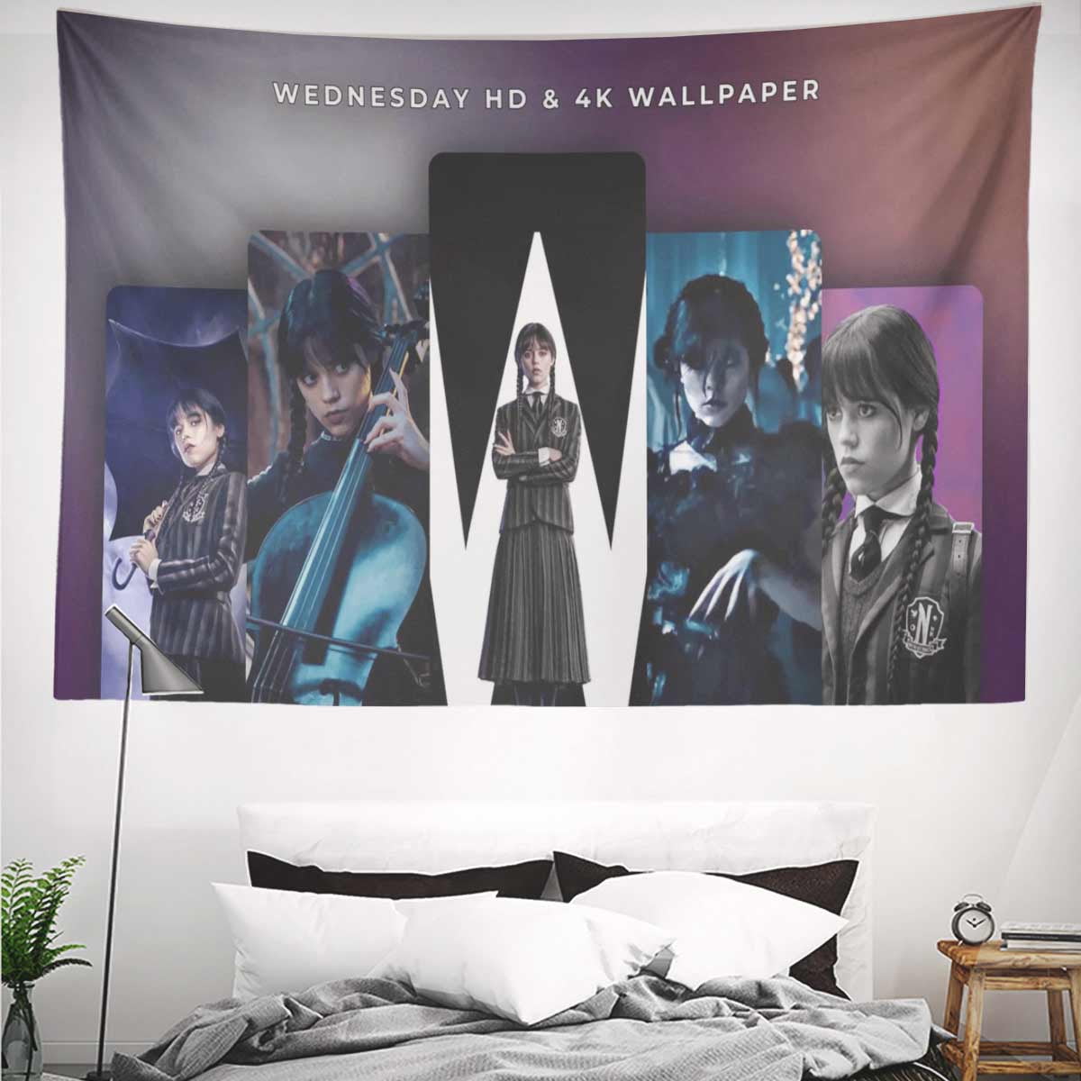 wednesday addams Tapestry Gift Wall Hanging Backdrop for Room Bedroom ...