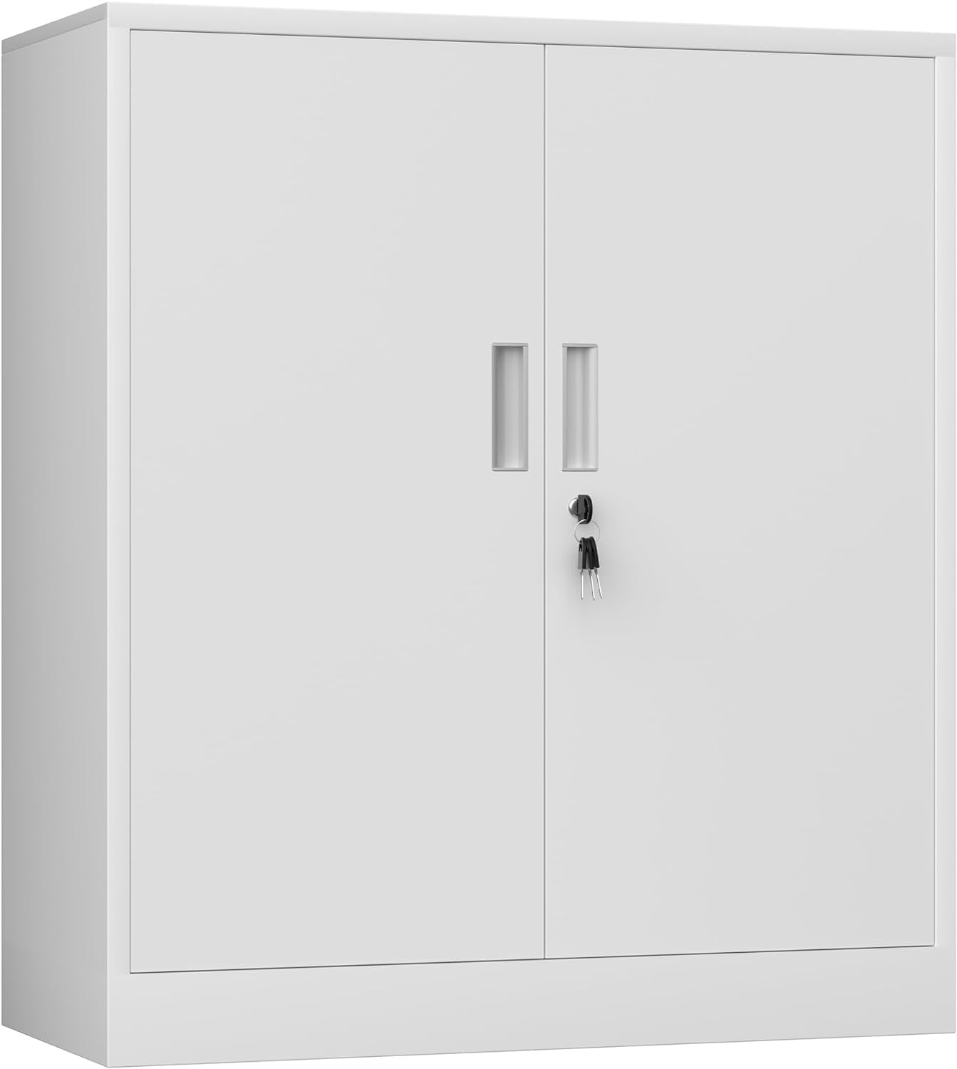 wedxcfvg Metal Storage Cabinet with Locking Doors and Adjustable ...