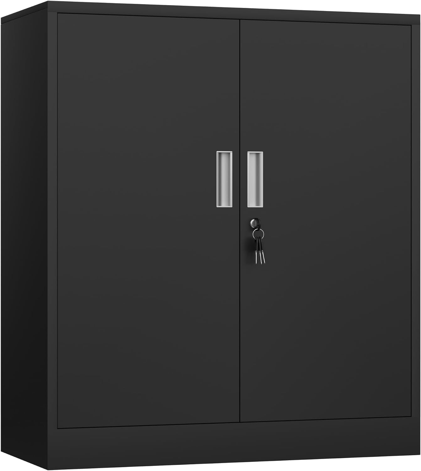 wedxcfvg Metal Storage Cabinet with Locking Doors and Adjustable ...
