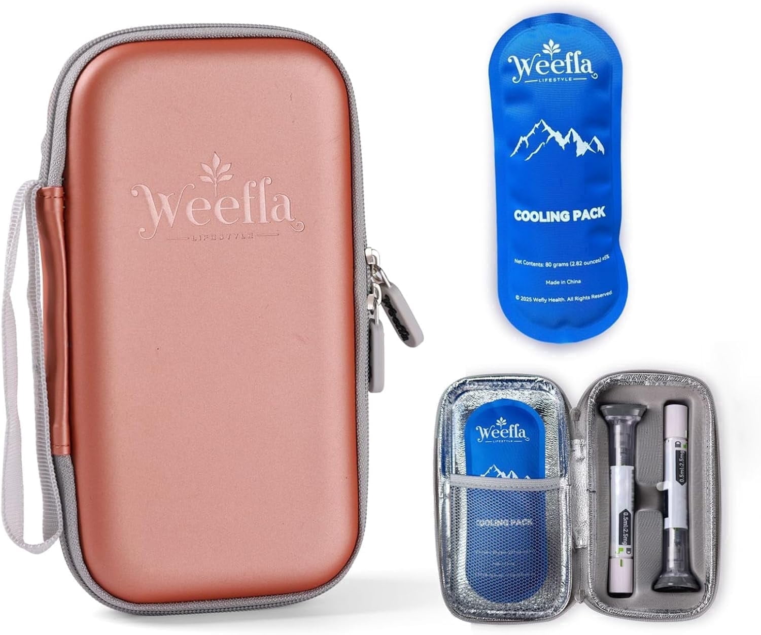 weefla Custom-Fit Insulated Cooler Travel Case for 2 Zepbound or ...