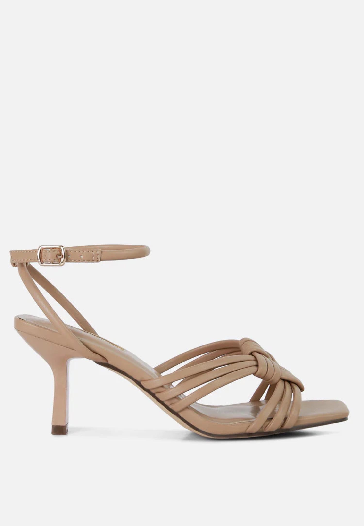 weekend pick box knot pin heel sandals - Walmart.com