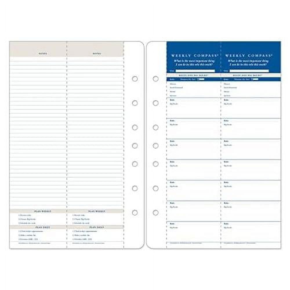 weekly compass cards important reminders and extra notes (classic ...