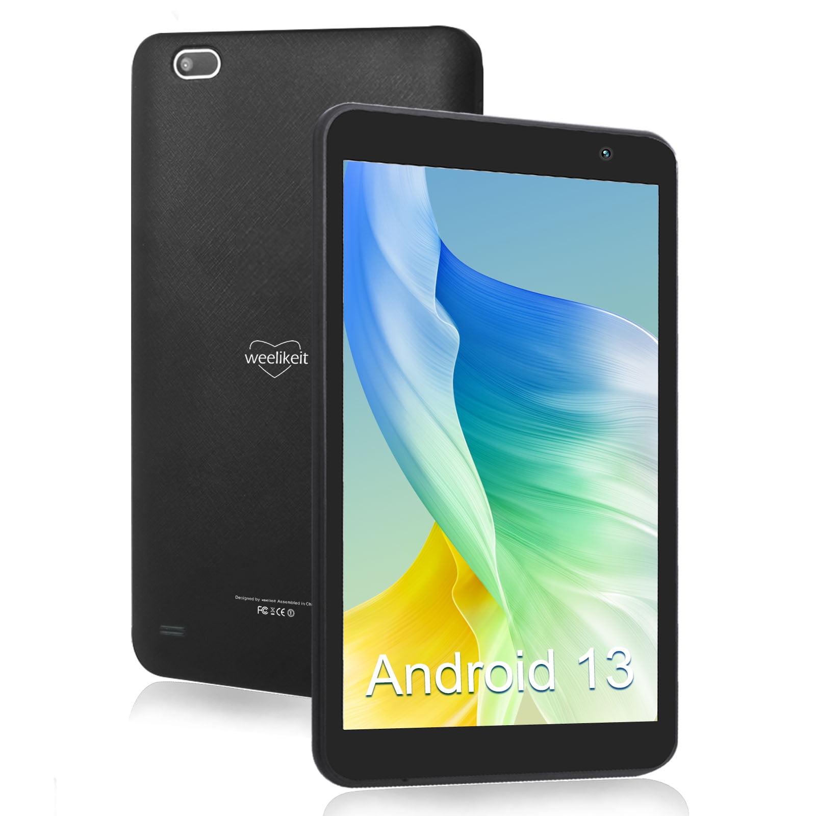 Weelikeit 8 inch Android 13 Tablet with WiFi, Quad-Core, 2GB RAM, 32GB ...