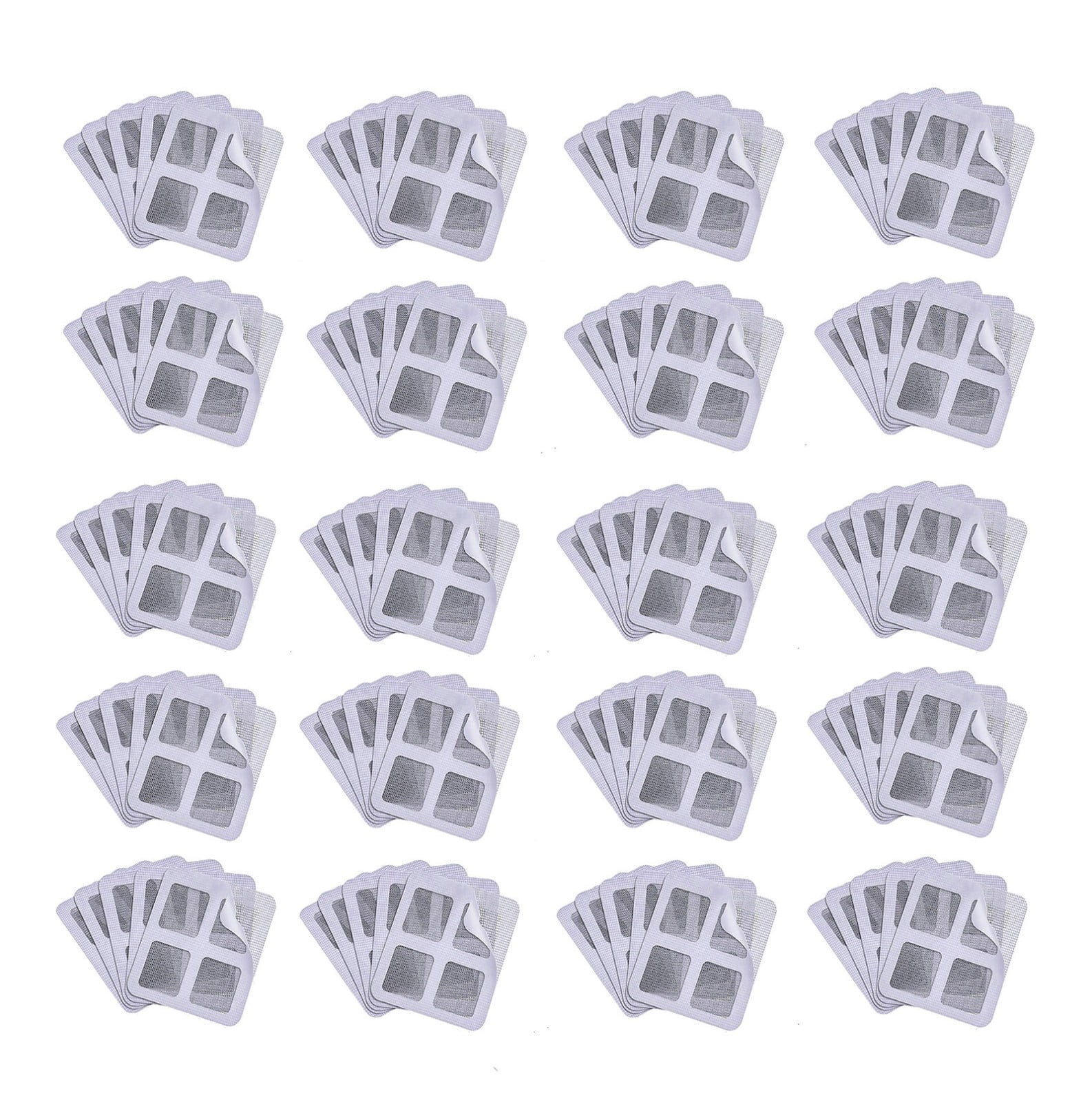 weibbin 100PCS Protable Door Window Screen Repair-Tape, Fiberglass Mesh ...