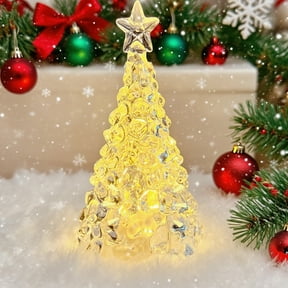 Uuiauoio 2D Acrylic Christmas Tree Tabletop Decor with Gift Design ...