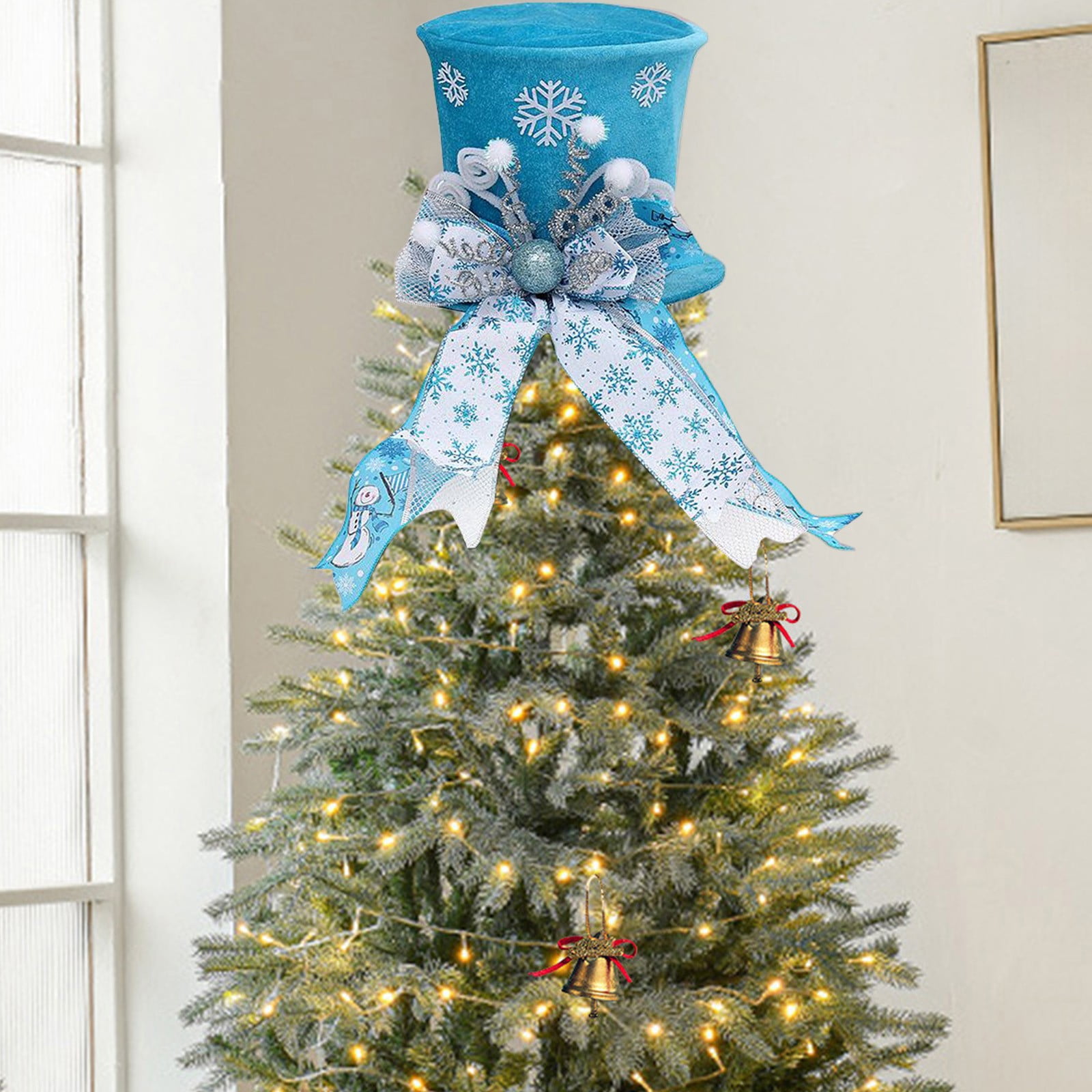 weibbin Christmas Tree Topper Hat, Gingerbread Man Christmas Tree ...