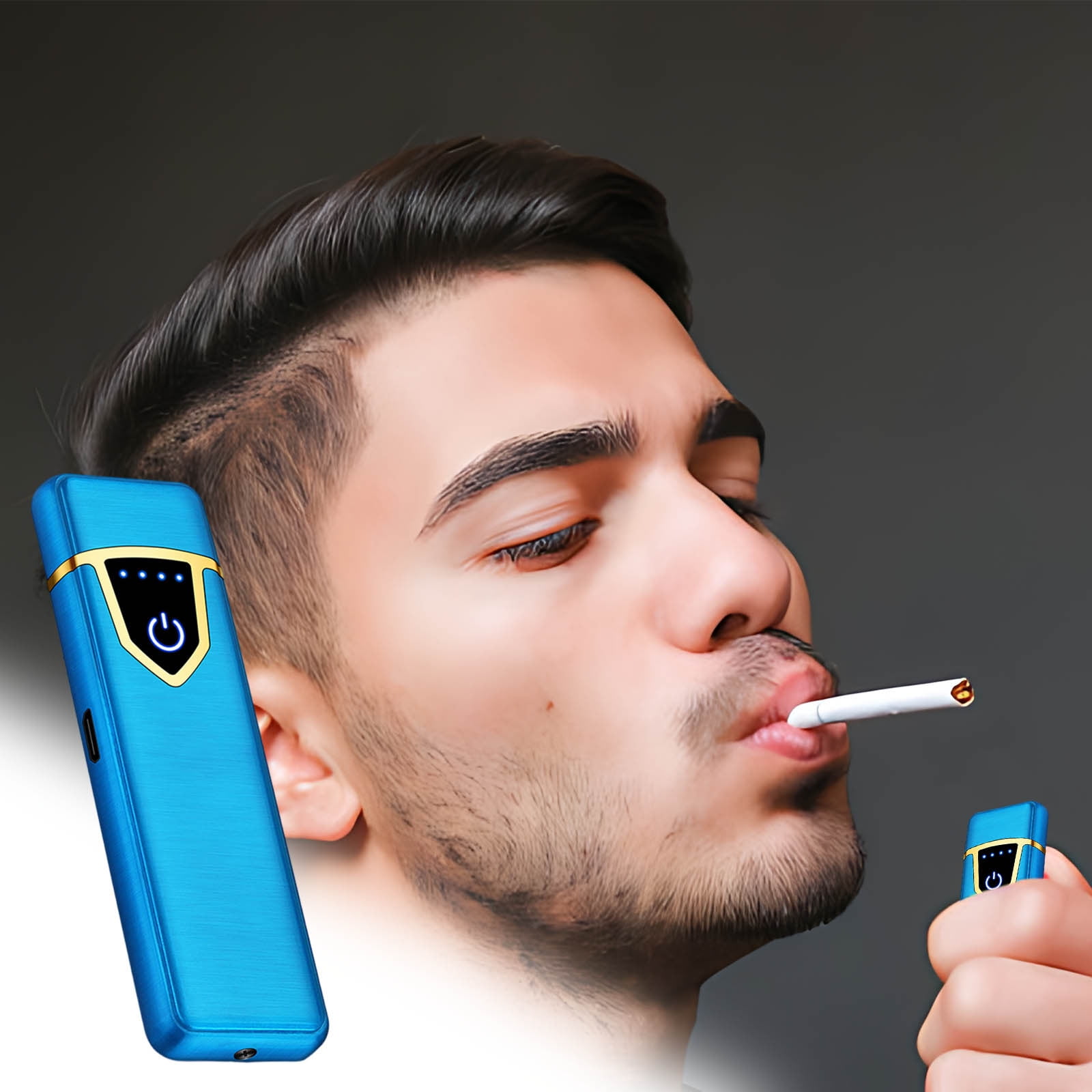 weibbin Flameless Lighter - USB Electric Lighter Rechargeable with LED ...