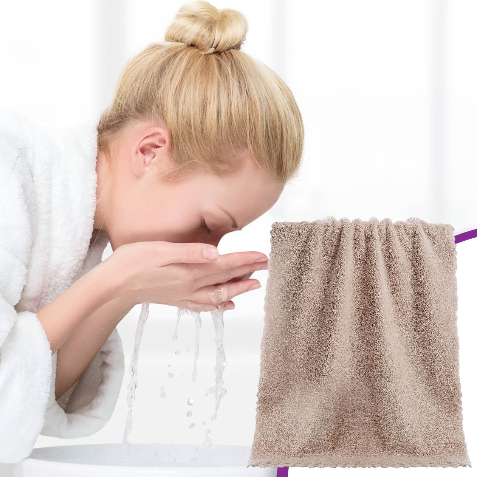 weibbin Hand Towels for Bathroom Premium Soft Cotton Hand Towels Quick ...