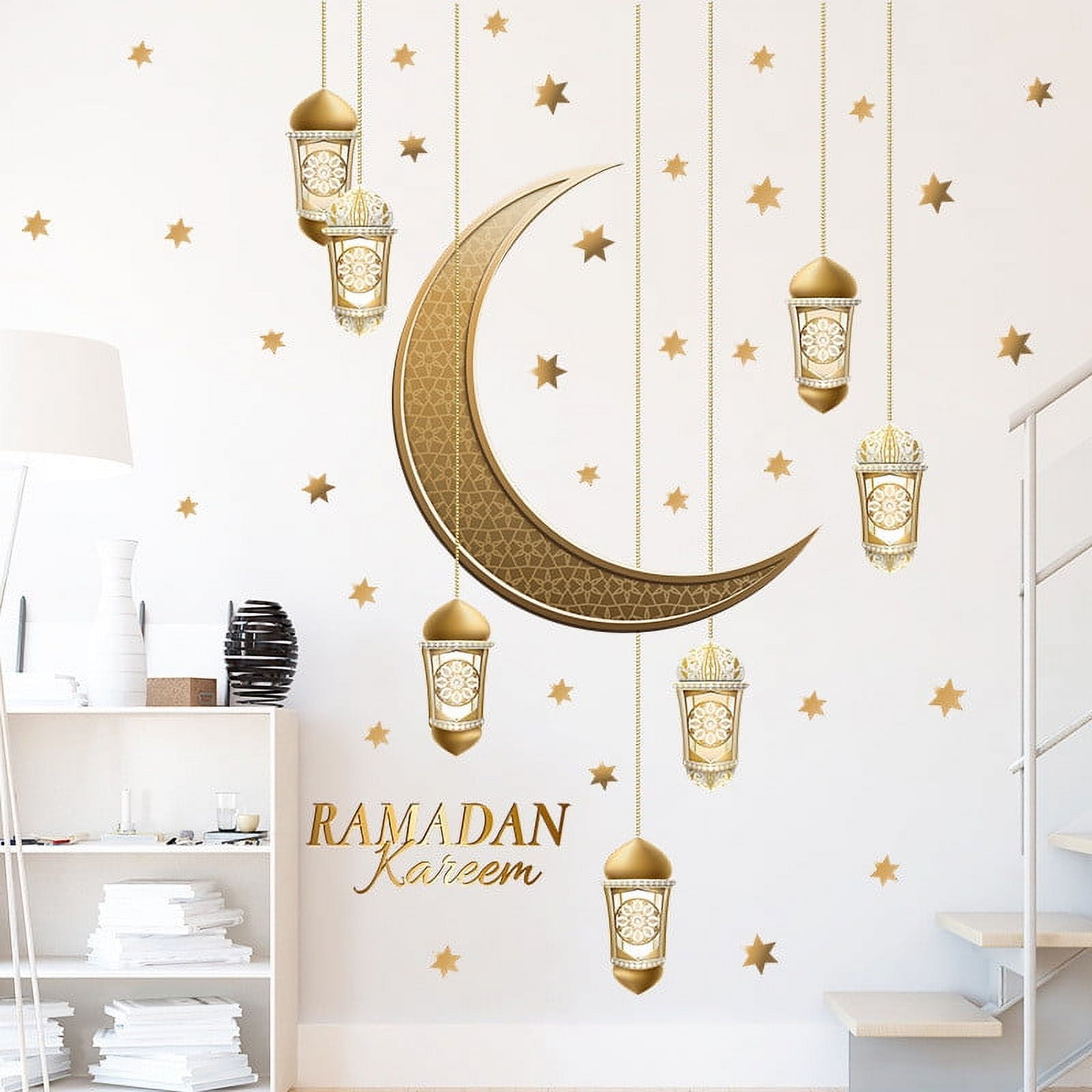 weibbin Ramadan Wall Decor Stickers Islamic Muslim Wall Decals Stickers ...