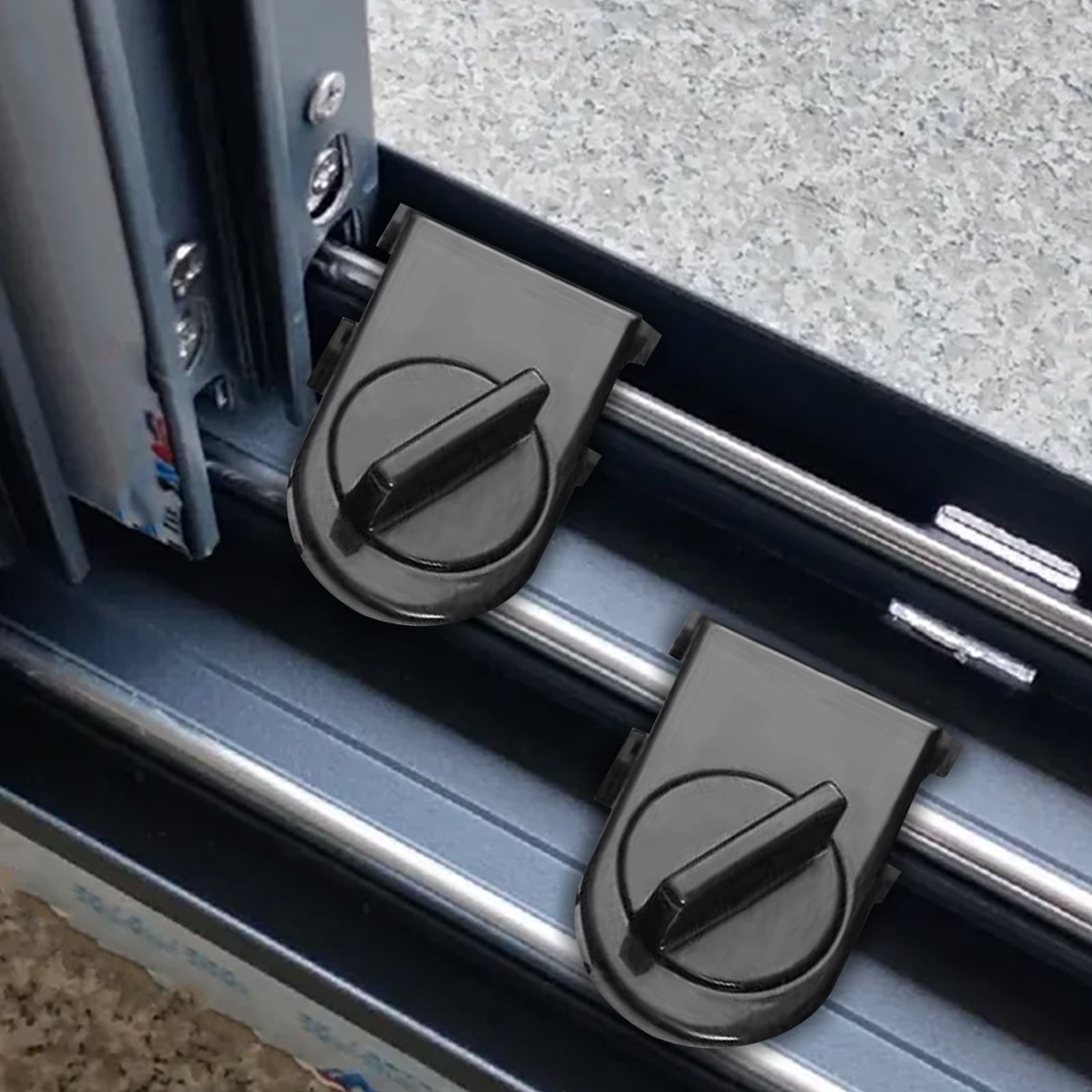 weibbin Sliding Door Window Lock Stopper Adjustable Thick Sliding ...