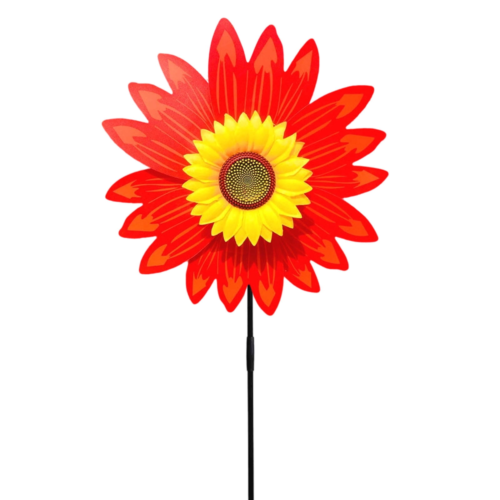 weibbin Sunflower Wind Spinner Outdoor, Freestanding Kinetic Wind ...