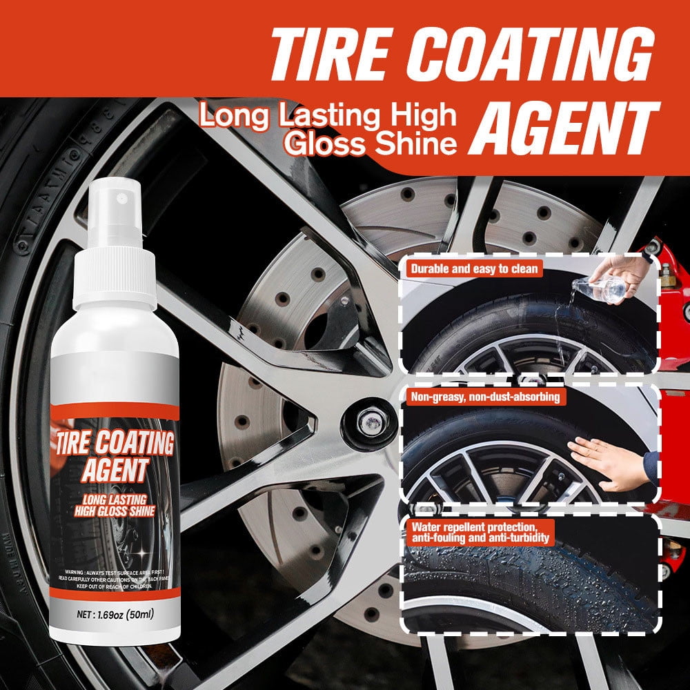 weibbin Tire Dressing Spray with Pad- Extremely High Shine Tire ...