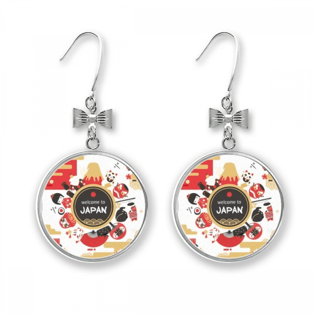 welcome to japan japanese style sushi bow earrings drop stud pierced ...
