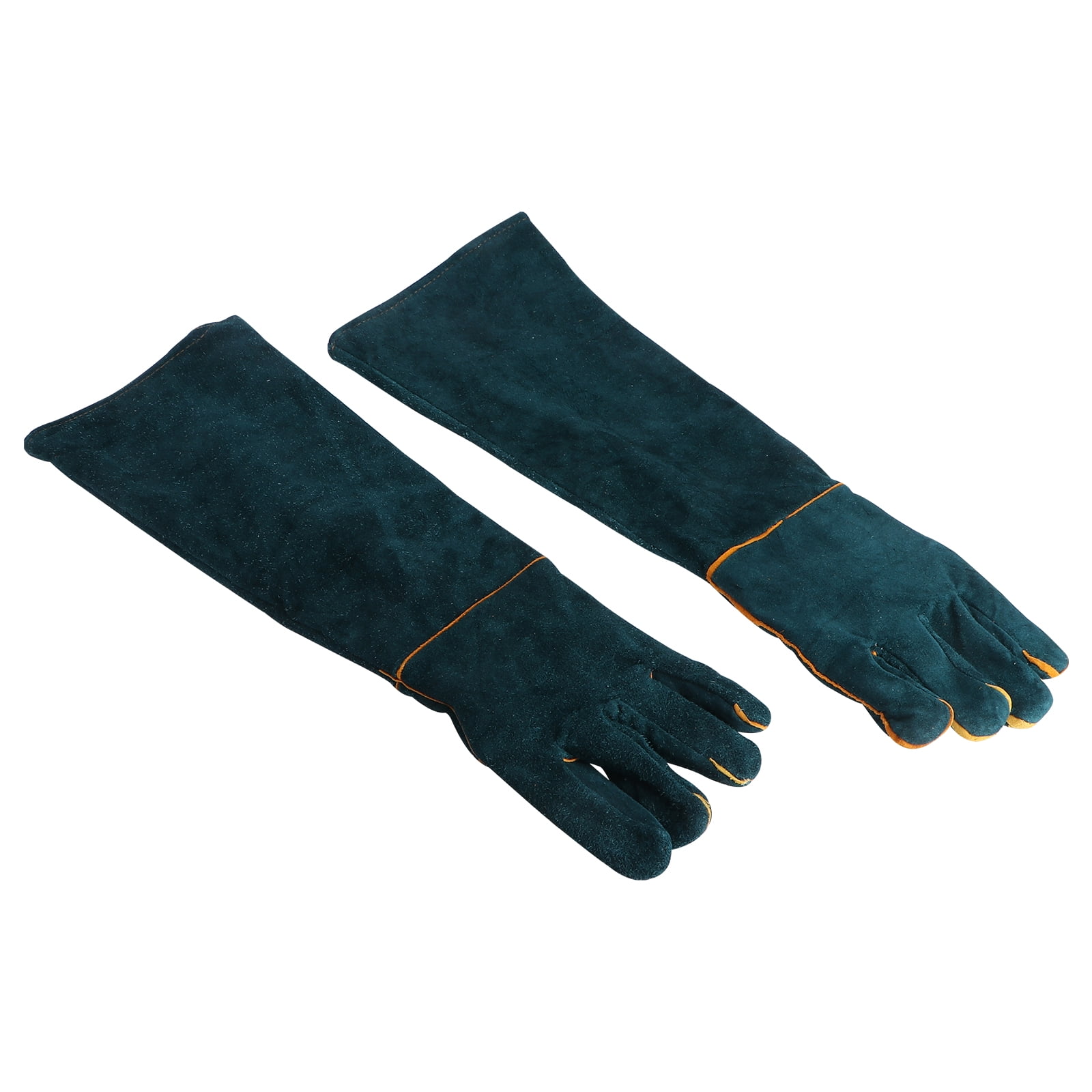 welding gloves 1 Pair 60CM Long Thickening Cowhide Gloves Welding ...