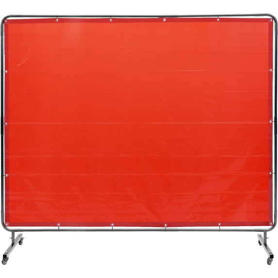 **welding screen with frame, 6' x 8' welding curtain screen, flame ...