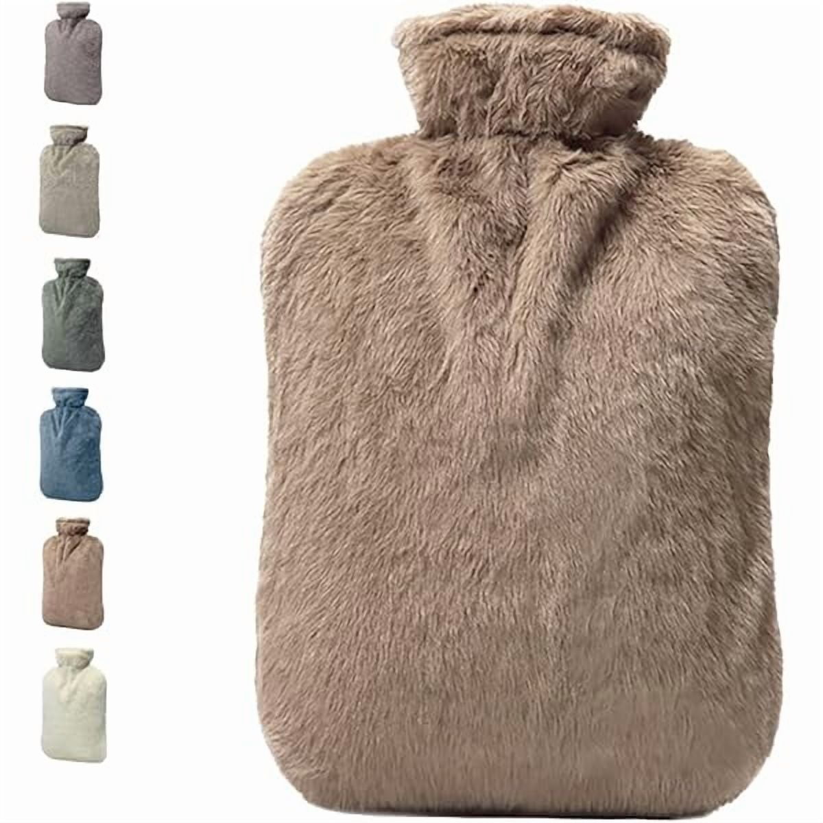 wen997 Hot Water Bottle with Cover, 2L PVC Hot Water Bag for Neck ...