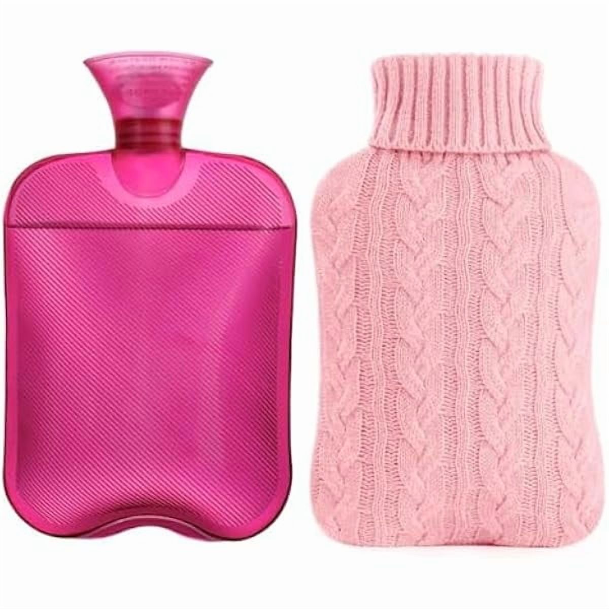 wen997 Hot Water Bottle with Knitted Cover, 2L Hot Water Bag for Hot ...