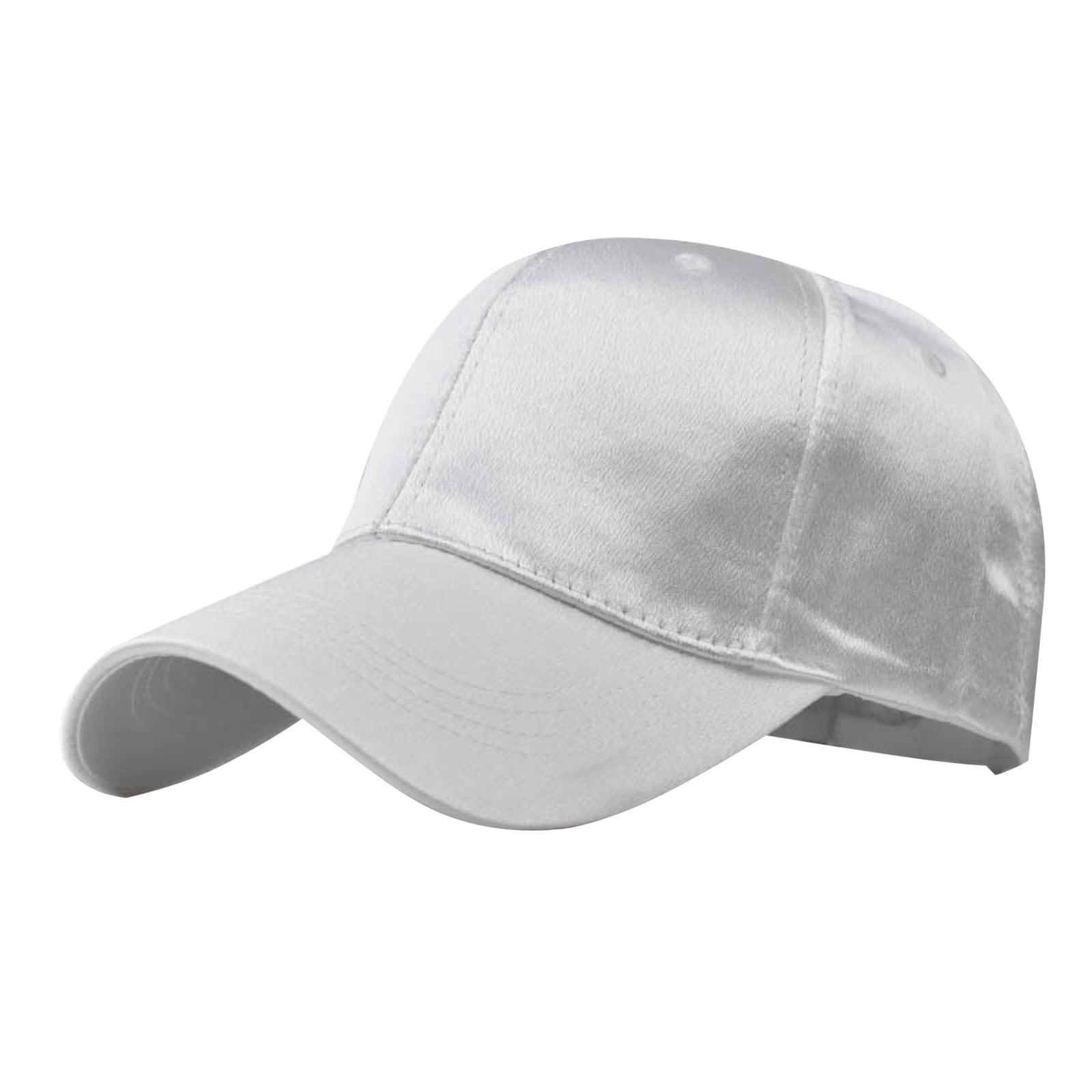 wendunide Baseball Caps Male Female Neutral Summer Satin Solid Baseball ...