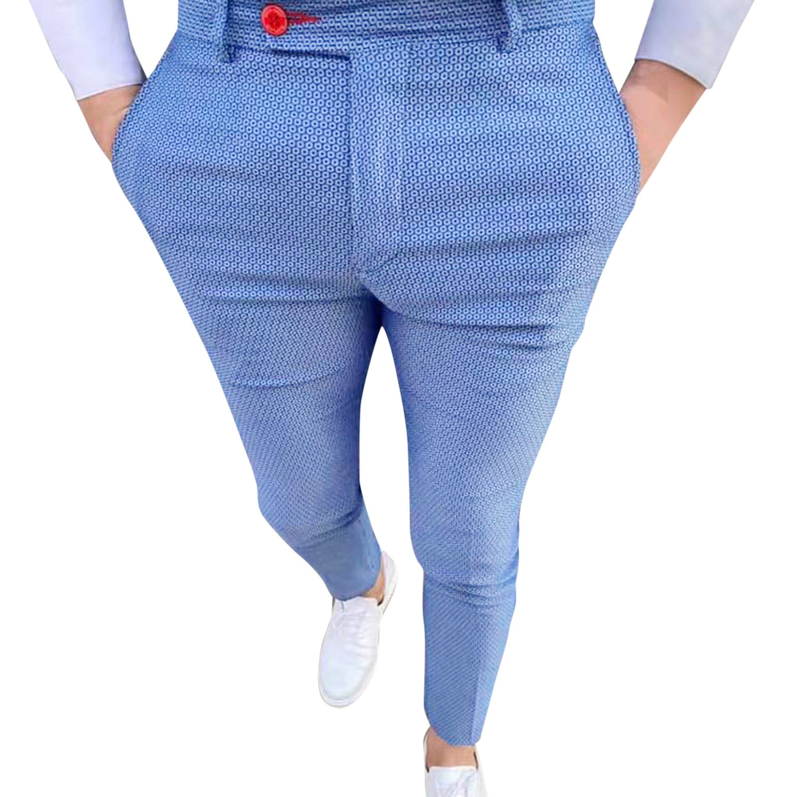 wendunide cargo pants for men Casual Versatile Stretch Pants Dot Slim ...