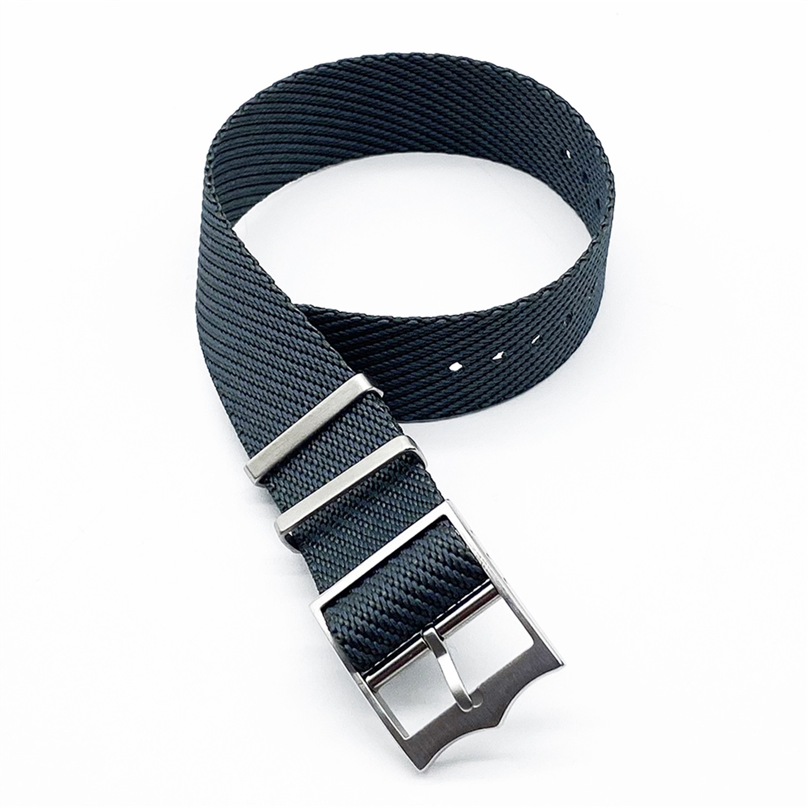 wenqiang Adjustable Single Channel Braided Nylon Stripe Strap 20mm 22mm ...