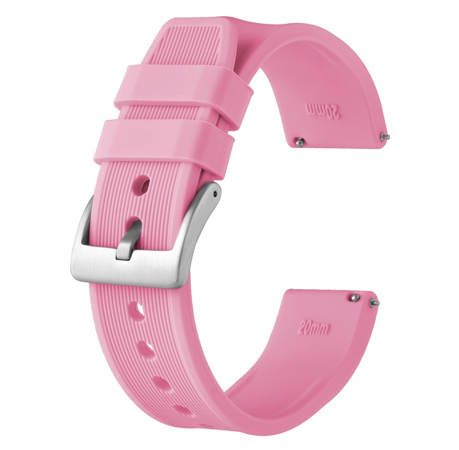 wenqiang Silicone Strap 18mm 20mm 22mm 24mm Green Blue Sports Strap Quick Release Rubber ...