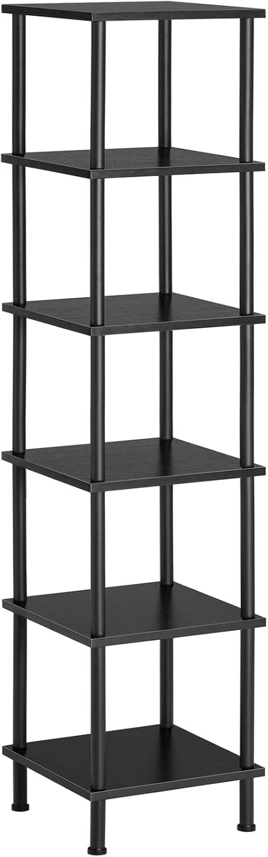 wertyui 6-Tier Corner Shelf Corner Rack Display Shelf Tall Storage Rack ...