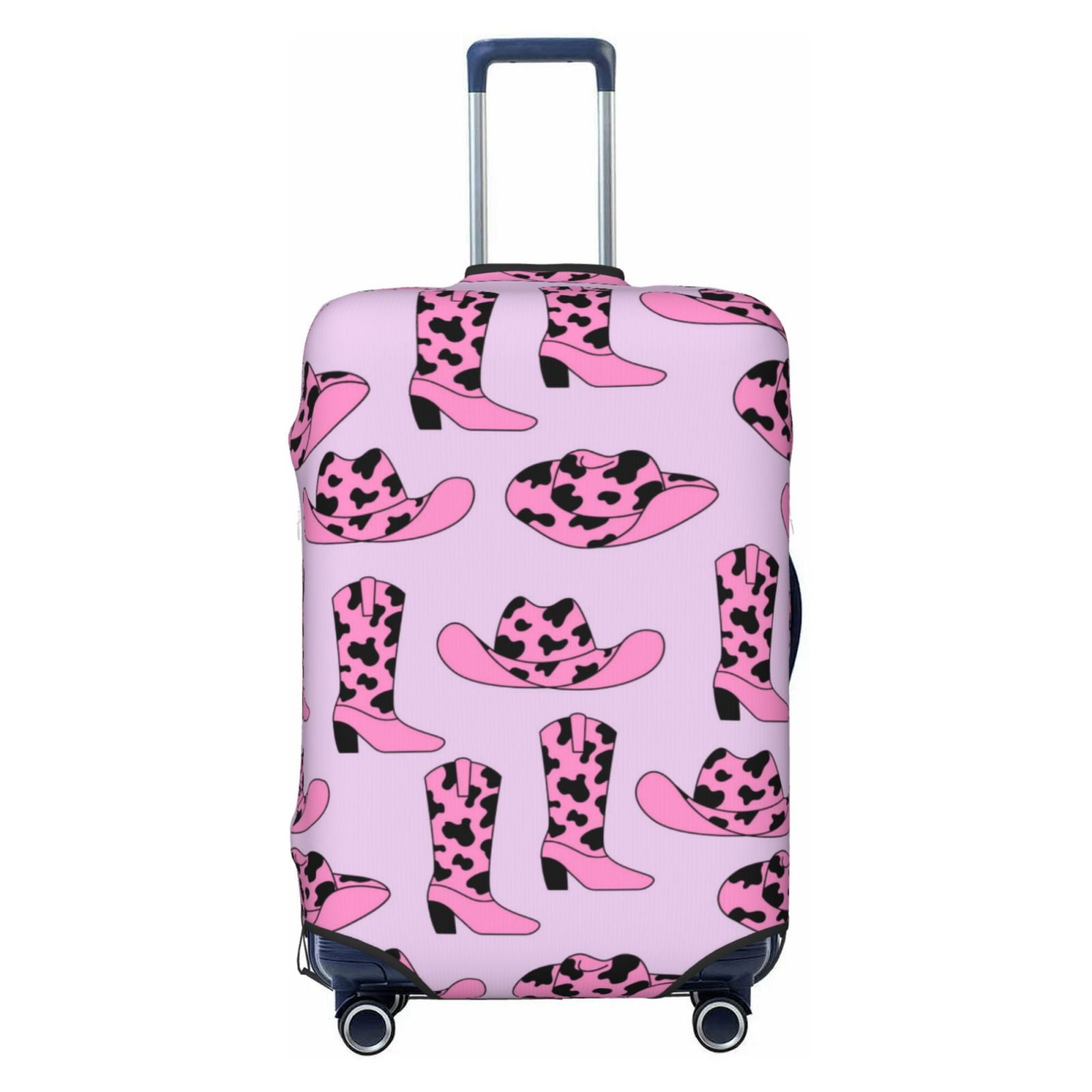 western cow pink cowboy boots hat Luggage Cover, Suitcase Cover for ...