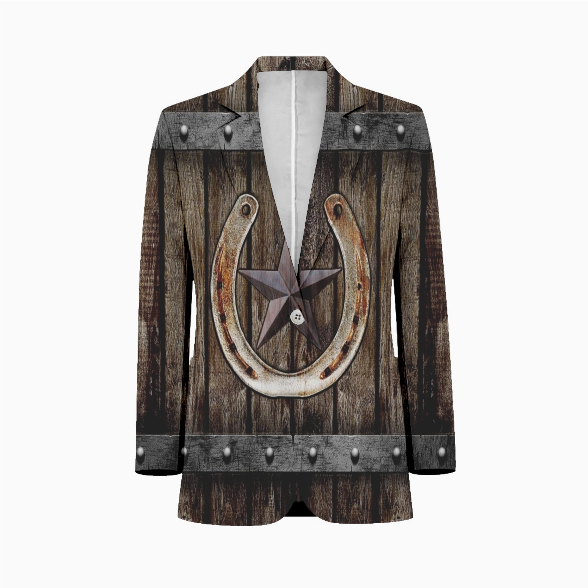 western farmhosue horseshoe texas star Customized Men's Suits full man ...