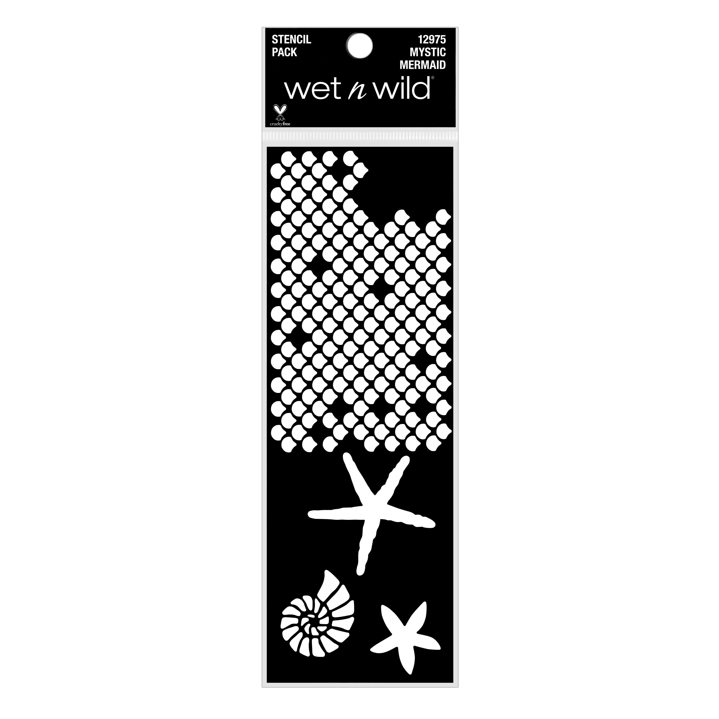 wet n wild Fantasy Makers Face and Body Stencil, Mystic Mermaid ...