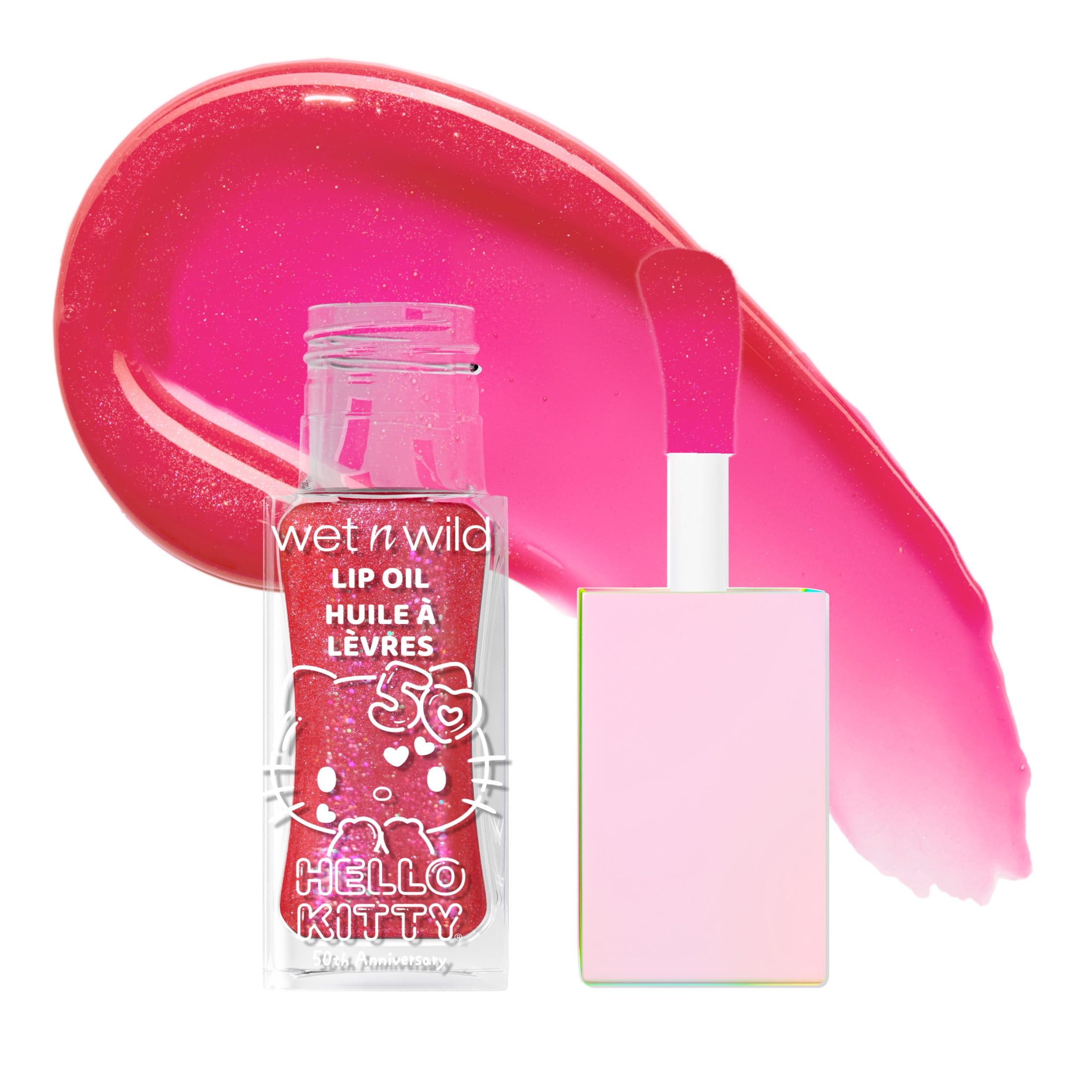 wet n wild Hello Kitty Glitter Lip Oil - Purrfect - Walmart.com