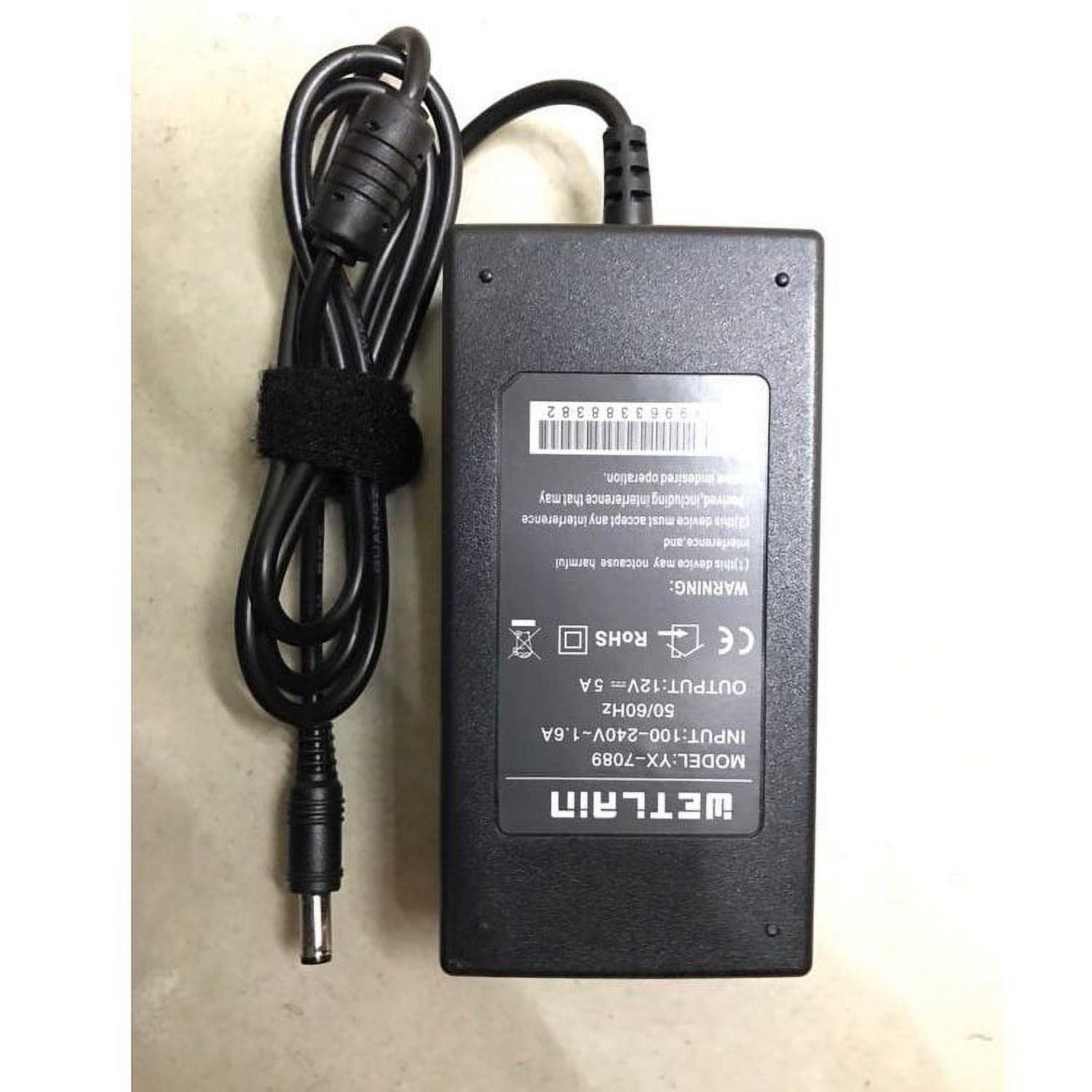 wetlrin LCD computer monitor power supply 12V5A adapter surveillance ...