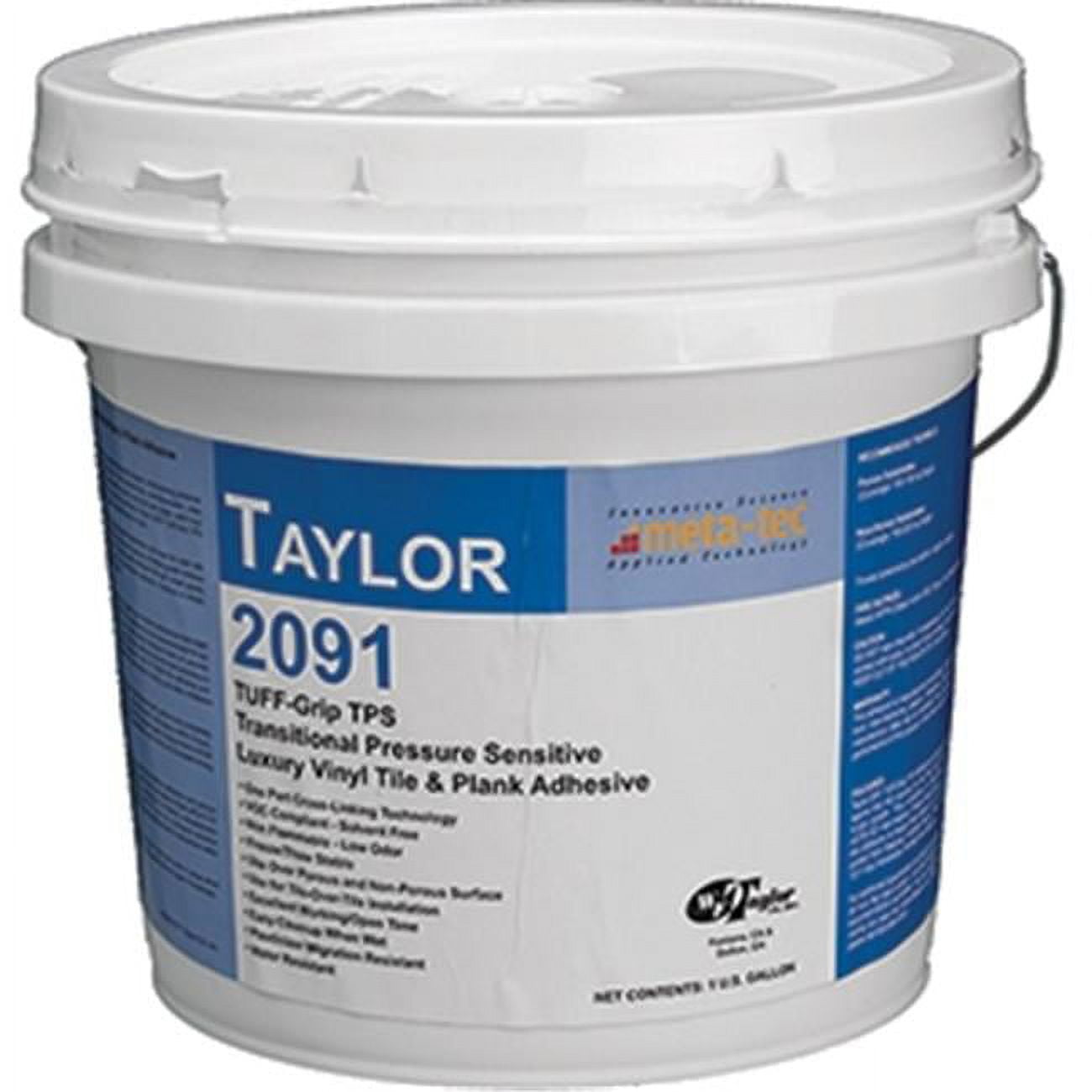 wf taylor 2091-1 1 gal. tuff-grip tps pressure sensitive vinyl & rubber ...