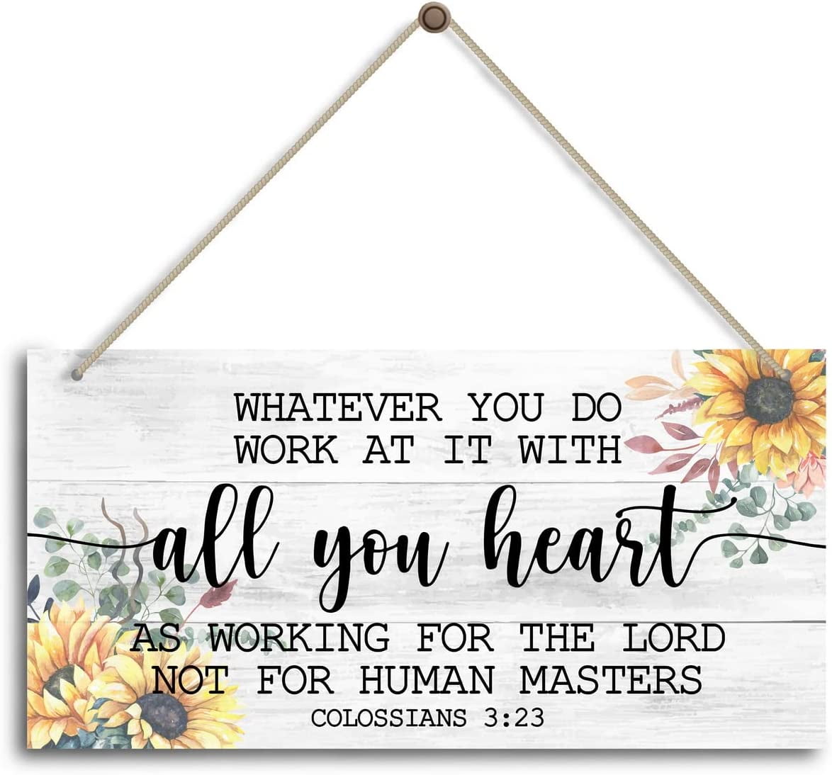 whatever you do work at it with all your heart. Religious Gifts -Faith ...