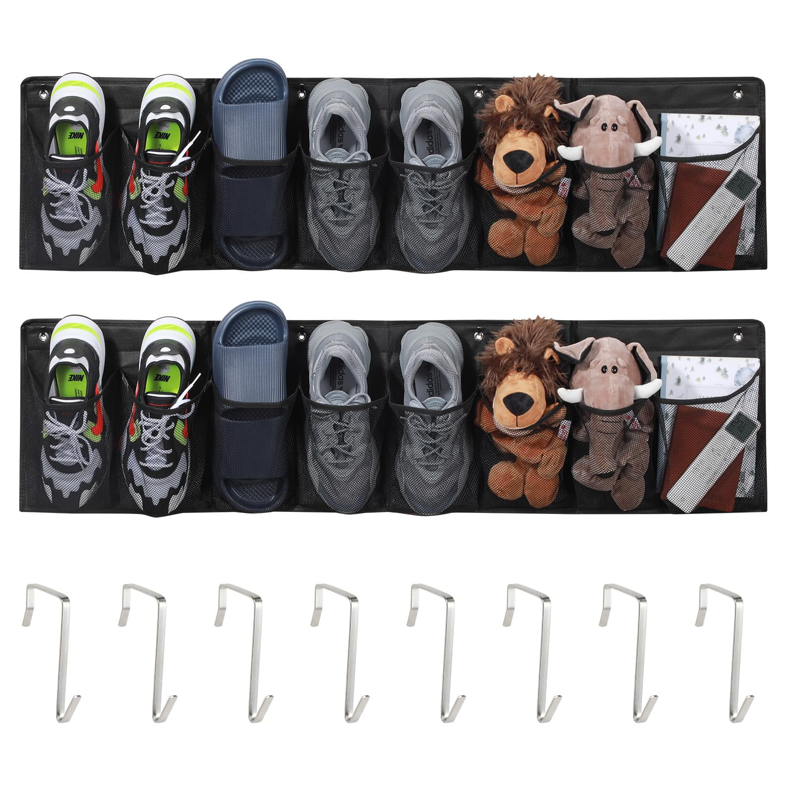 whciaxd RV Shoe Storage for Bedside - 16 Extra Large Pocket Wall ...