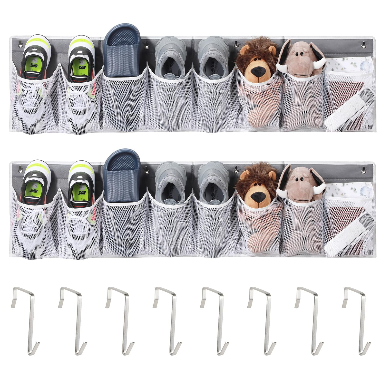 whciaxd RV Shoe Storage for Bedside - 16 Extra Large Pocket Wall ...