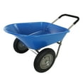 wheel barrow Two wheeled trolley for blue garden 15 inch pneumatic ...
