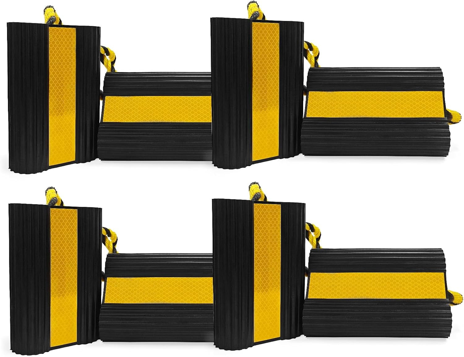 wheel chocks for rvs, trailers, campers, and aircraft [4 pairs/8 packs ...