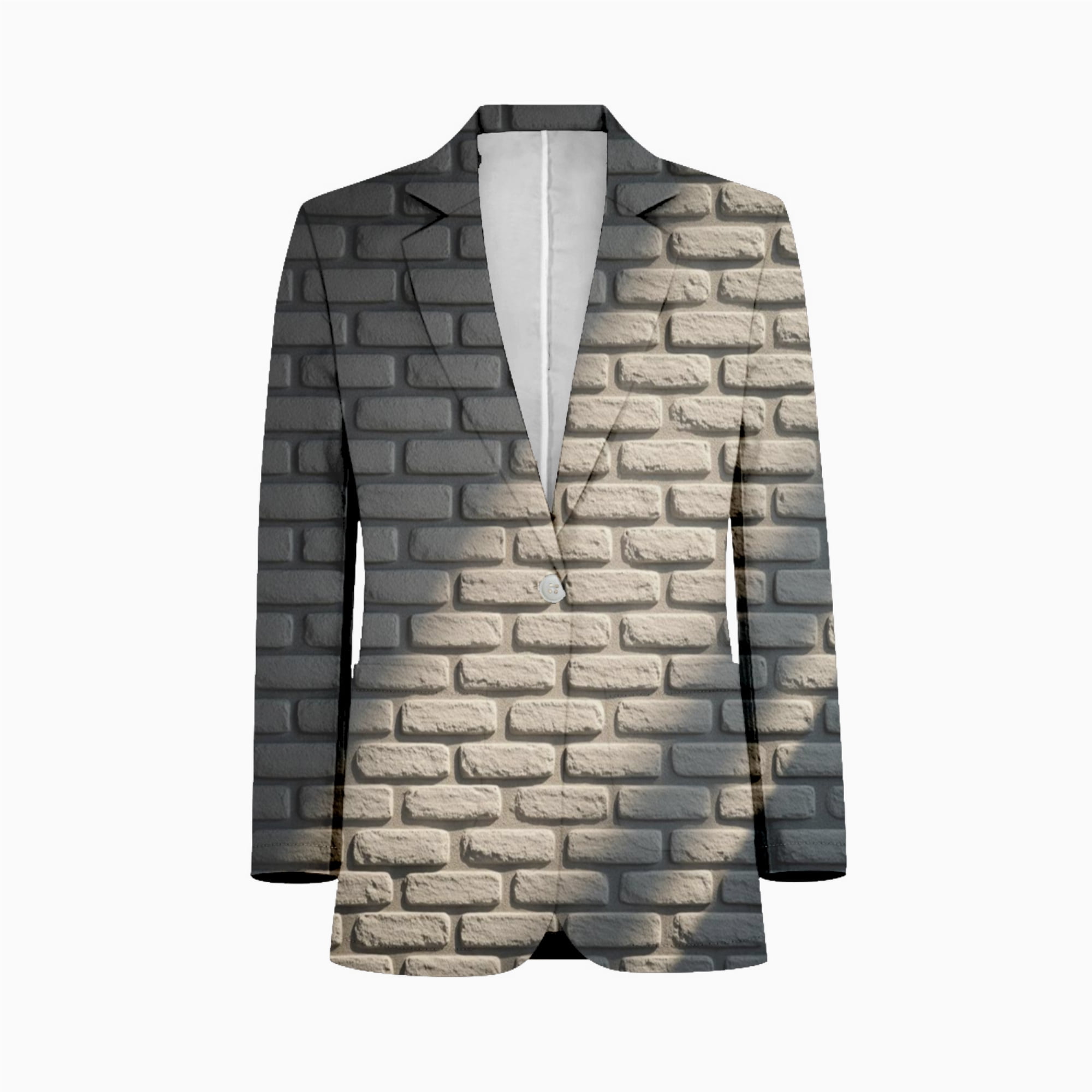 white Brick Stone wall Mens Suits Shawl Collar Slim Fit Suit Mens Groom ...
