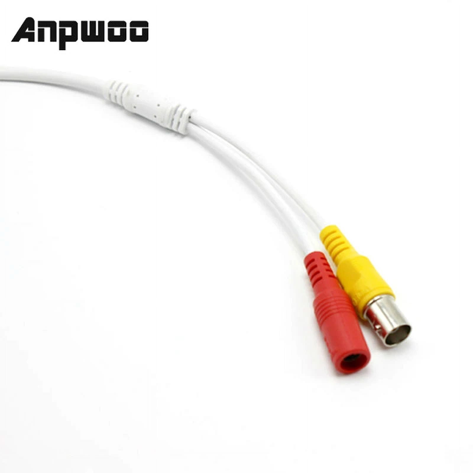 white Color ANPWOO 60cm Power Video Cable Power Lead Pigtail for Analog ...